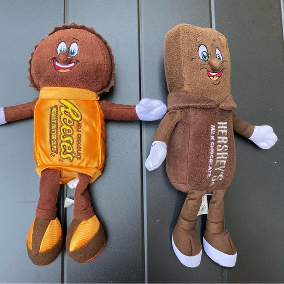 hershey | Toys | Reeses And Hersheys Plush Toy Set Brown And Orange ...